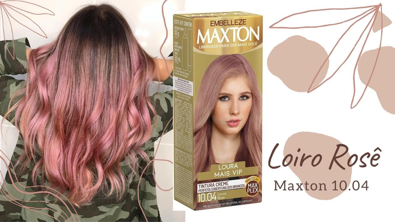 Maxton 10.04 Louro Rosé - Resultado - YouTube