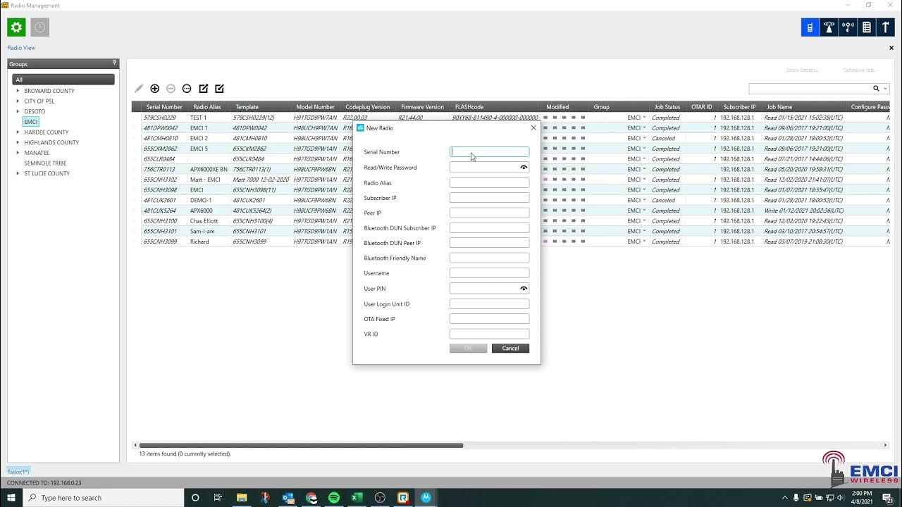 How to add a single Motorola APX 2-way radio to Radio Management - YouTube
