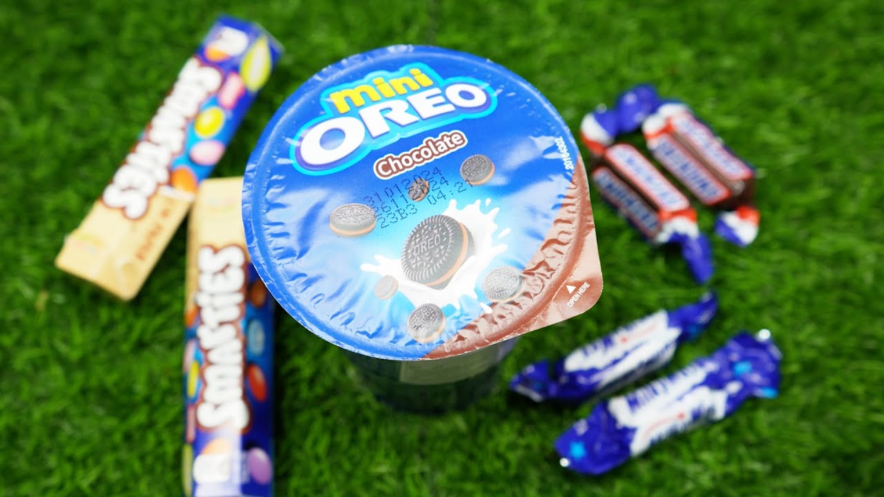 Oddly Satisfying | ASMR Smarties Snickers Mini Oreo Biscuit Unboxing # ...
