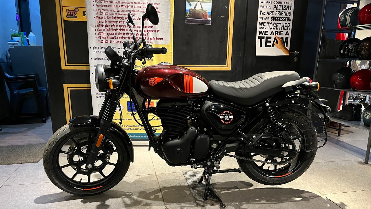 All New Royal Enfield Hunter 350 Dapper Orange Walkaround 😍 | Price ...