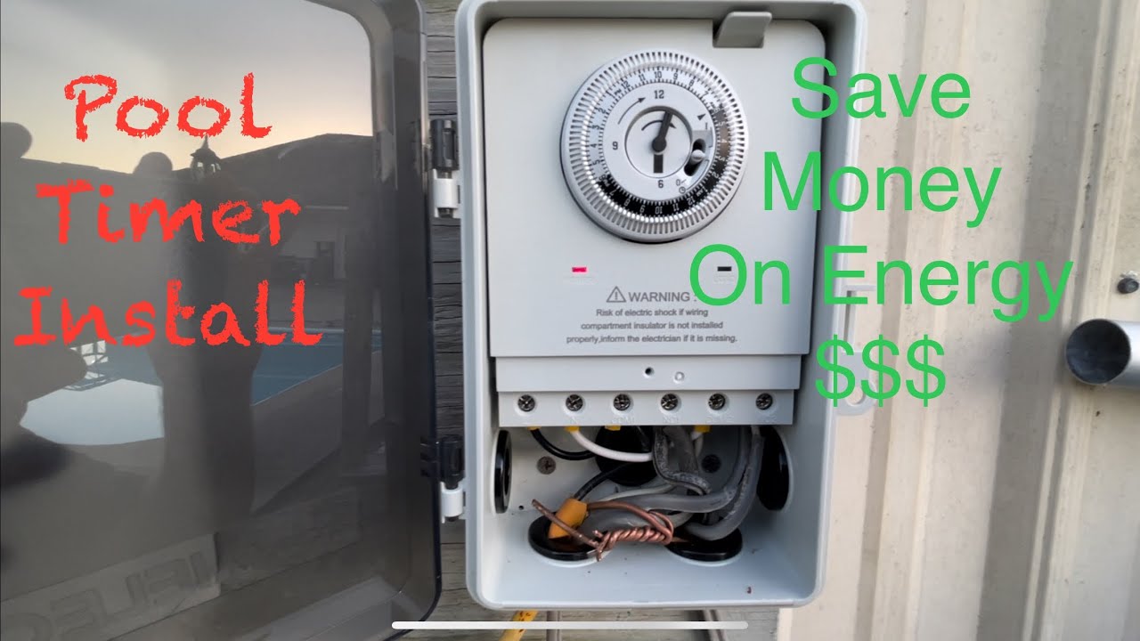 Swimming Pool Timer Install. - YouTube
