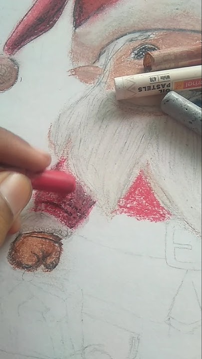 Merry Christmas centa Claus drawing #drawing #santaclaus oil pestal ...