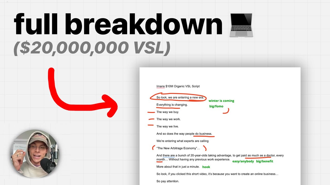 breaking down iman gadzhi's $20m VSL - YouTube
