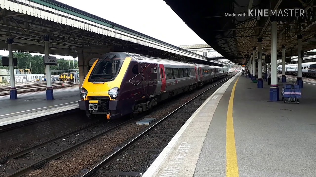 Trains at Exeter St David's (8/8/18) - YouTube