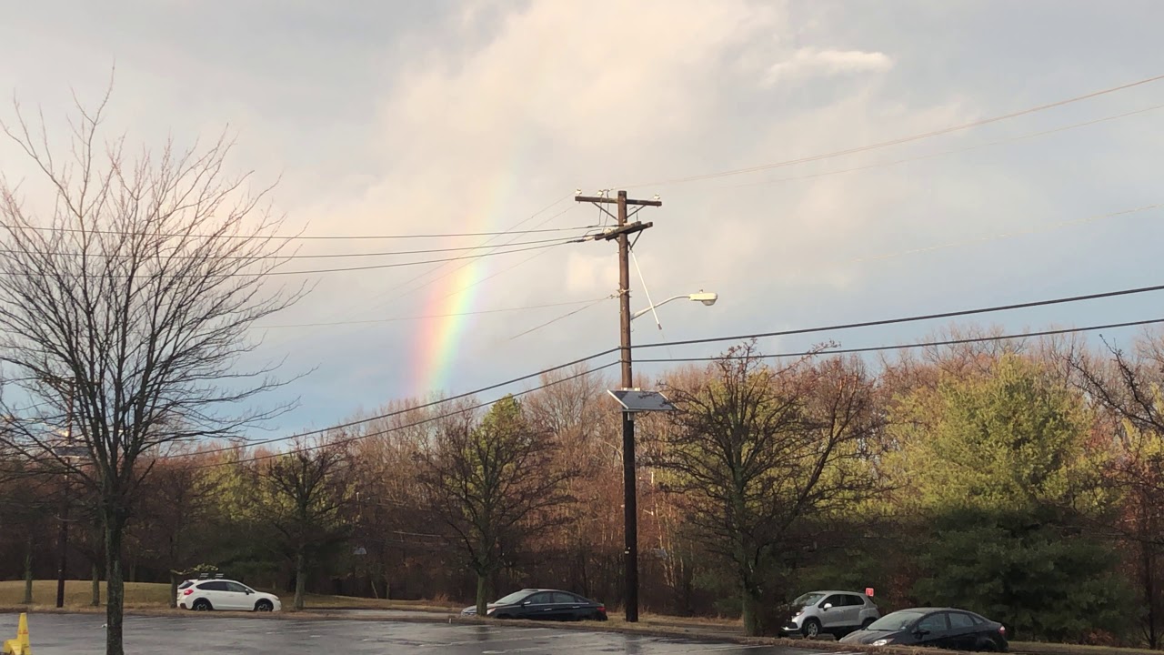 Winter Rainbow in New Jersey - YouTube