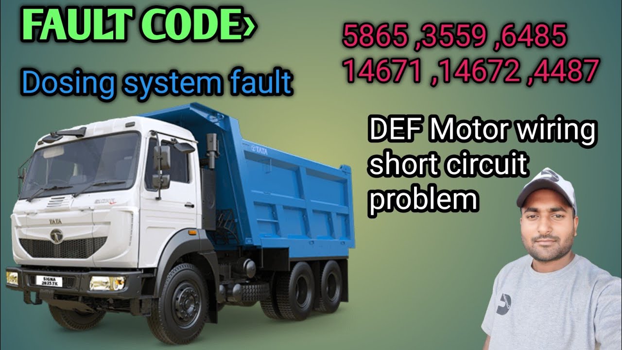 Fault code 5865,3559,6485// #Dosing system fault// TATA BS6 tipper # ...