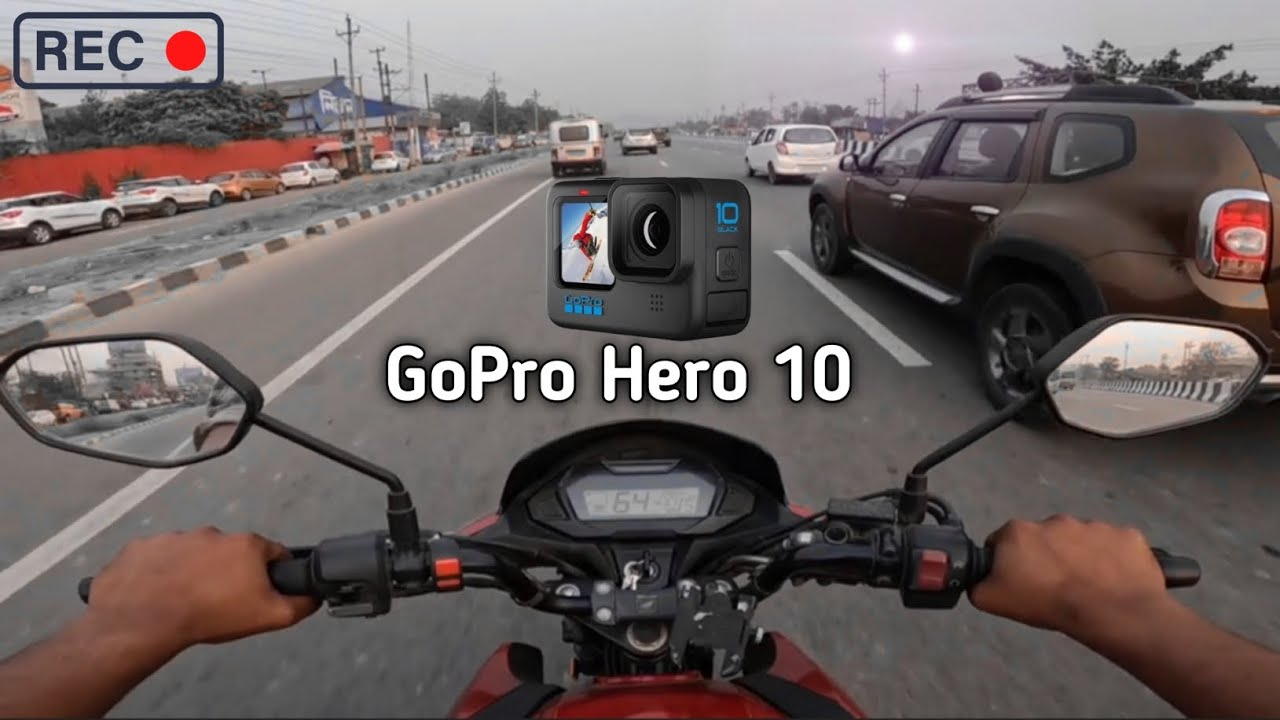 gopro hero 10 video test | gopro hero 10 video test motovlog Honda Sp ...