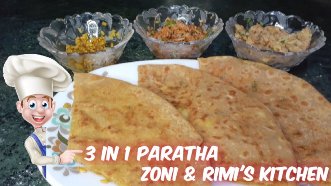 3 in 1 Paratha Recipe | Paratha Recipe | Alu Ka Paratha | Mooli Ka ...