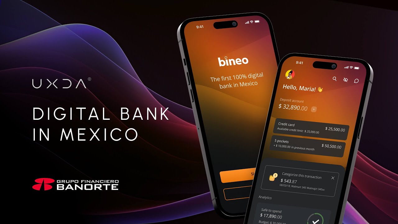 Bineo App Fintech Design: First 100% Digital Banking in Mexico - YouTube