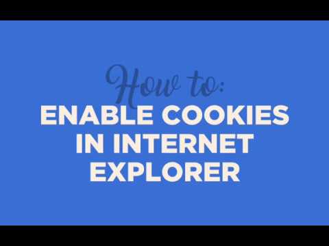 How to Enable Cookies in Internet Explorer - YouTube