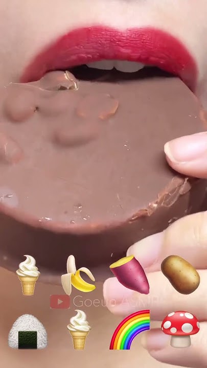 Asmr 아이스크림 입술 먹방 Ice Cream Emoji Food Mukbang Eating Sounds Youtube