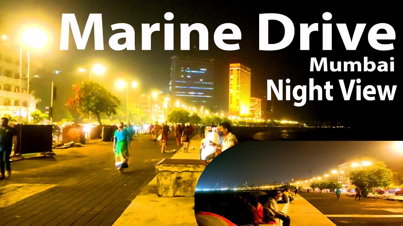 Marine Drive Night View Mumbai - YouTube