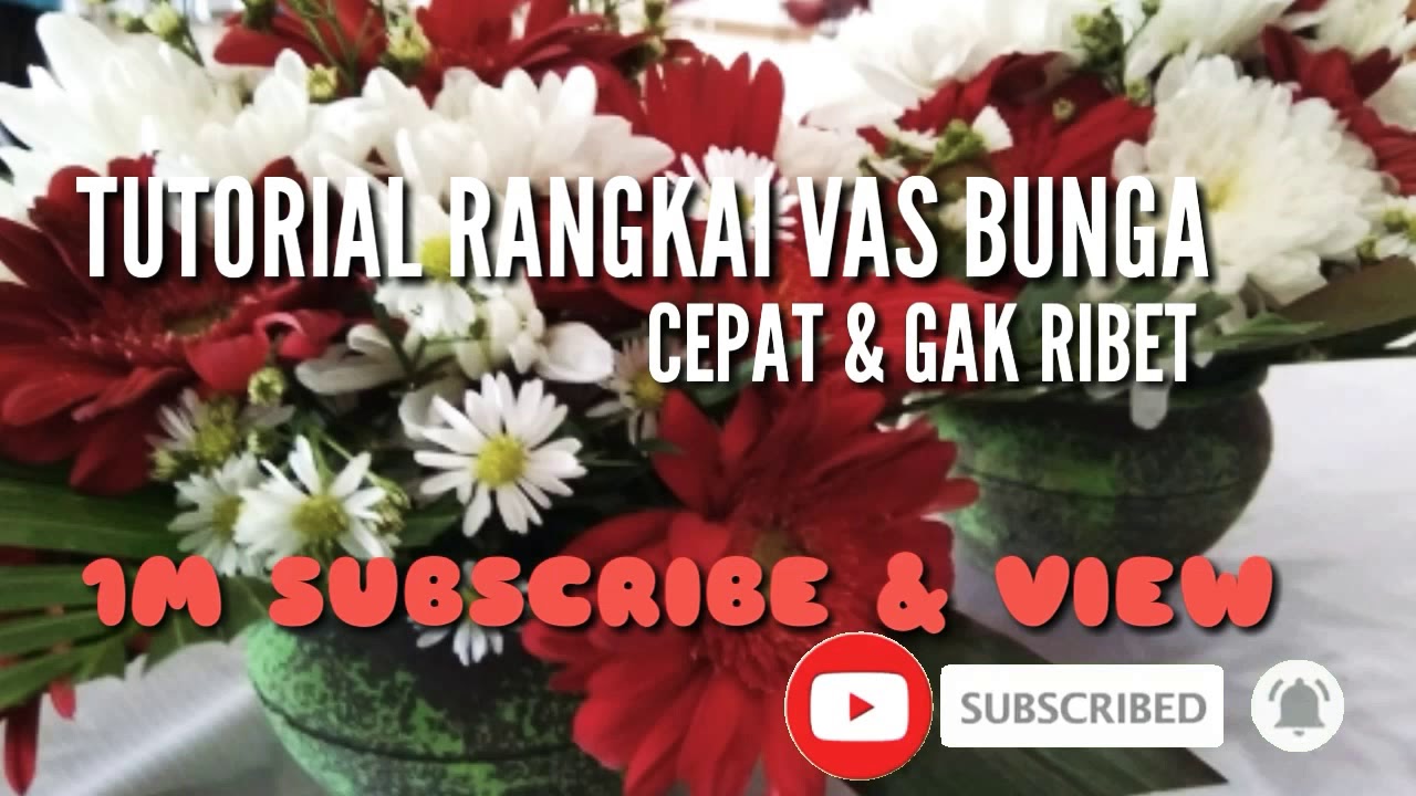 TUTORIAL RANGKAI VAS BUNGA- by (Uly Hutagaol) - YouTube