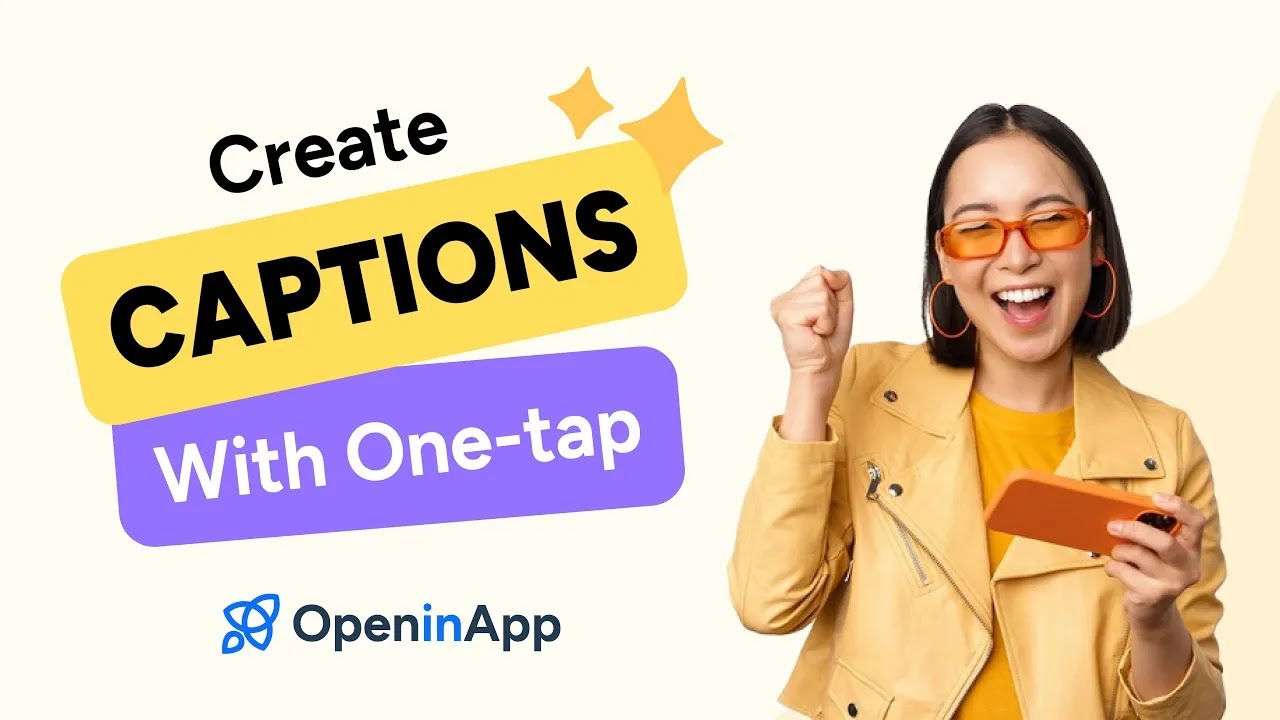 OpeninApp CaptionGPT - Captions that go viral! - YouTube