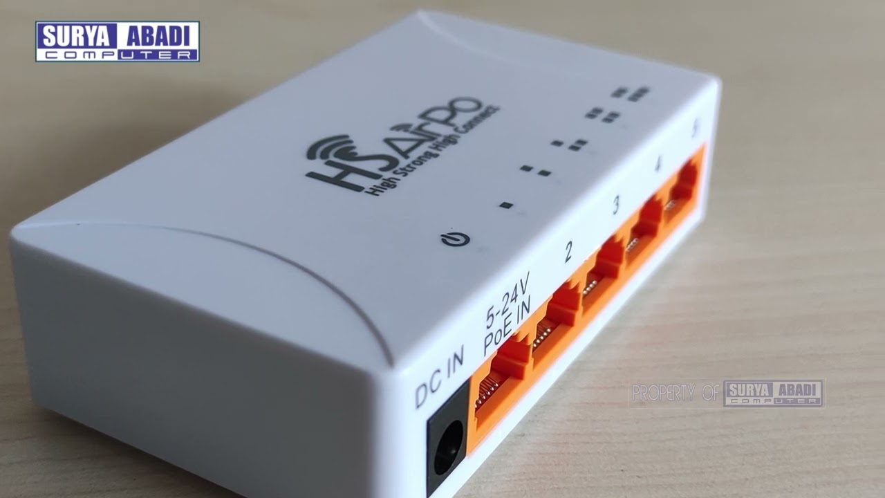 DESKTOP SWITCH HS AIR PRO SW105P - YouTube