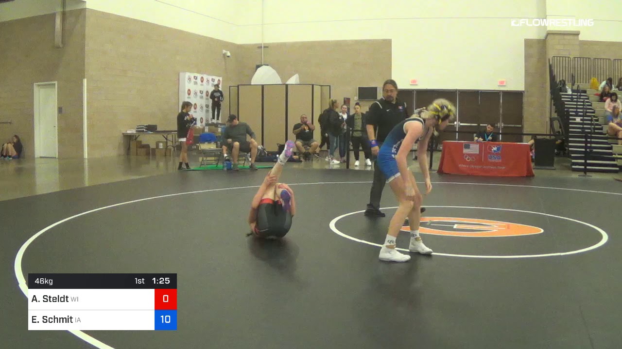 46 Kg Consi Of 8 2 Avery Steldt Team Wisconsin Vs Ella Schmit Team Iowa ...
