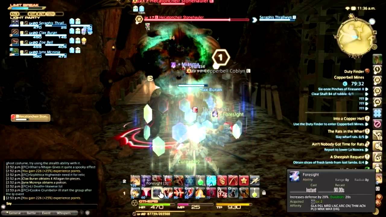 Let's Play Final Fantasy XIV: ARR - Part 9 - Copperbell Mines (Dungeon ...