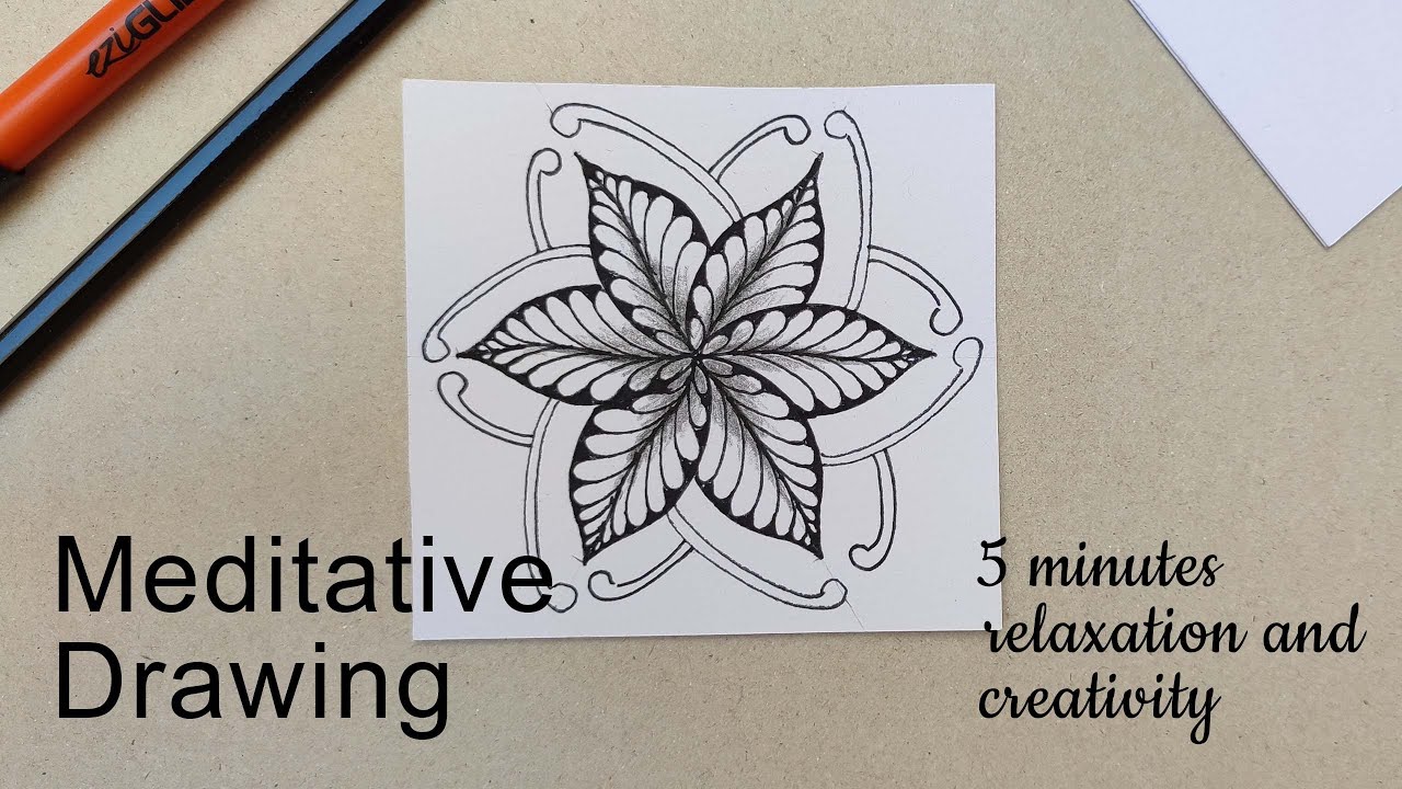 PROCESS OF MEDITATIVE DRAWING ASMR. @OlyashaArt - YouTube