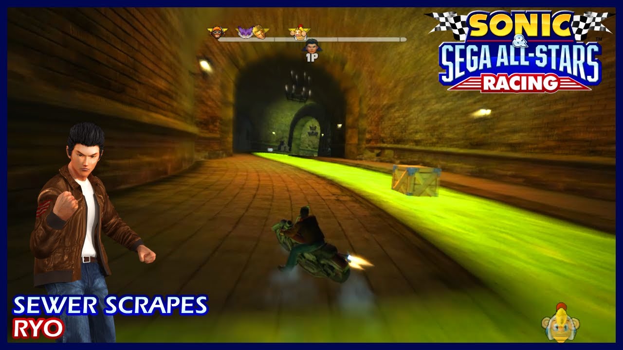 Sonic & SEGA All Stars Racing | Sewer Scrapes | Ryo - YouTube
