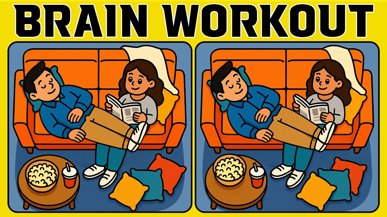 Try This Spot the Difference Brain Workout (A Bit Tricky) - YouTube