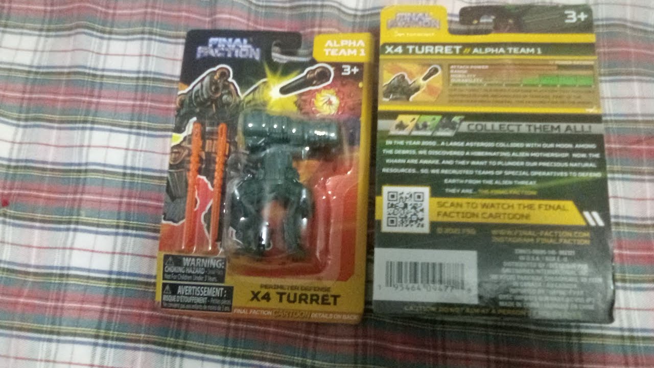 unboxing final faction X4 turret - YouTube