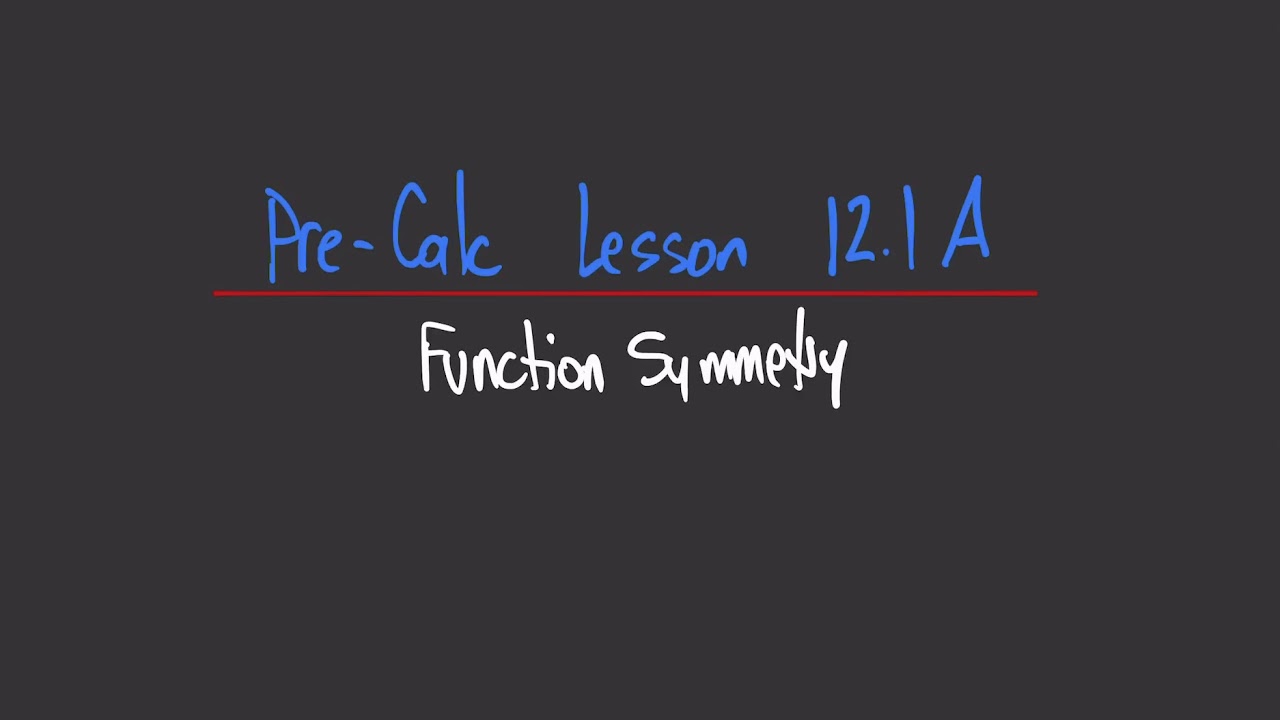 Pre-Calc Lesson 12.1A - YouTube