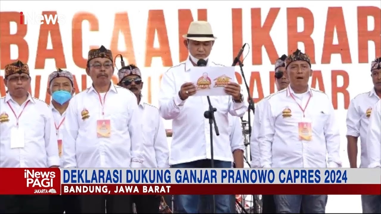 Deklarasi Dukung Ganjar Pranowo Jadi Capres 2024 Inewspagi 03 10 Youtube