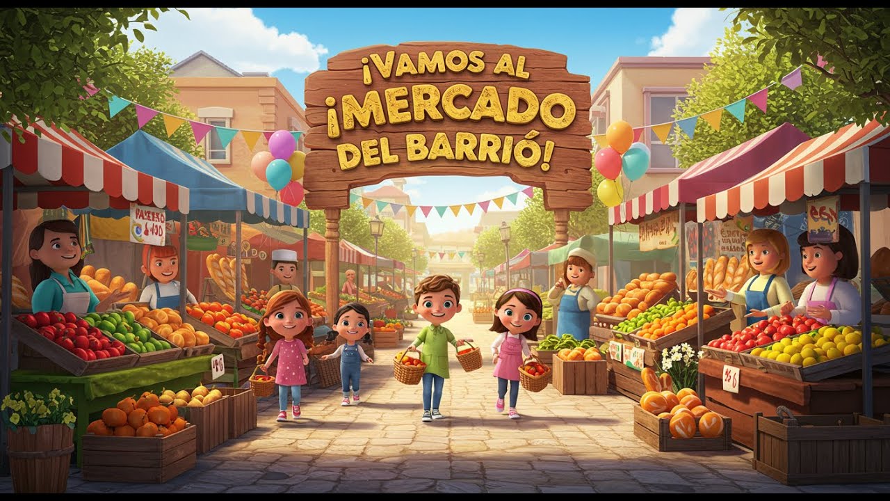 🎵 "Vamos al mercado del barrio" 😄 - YouTube