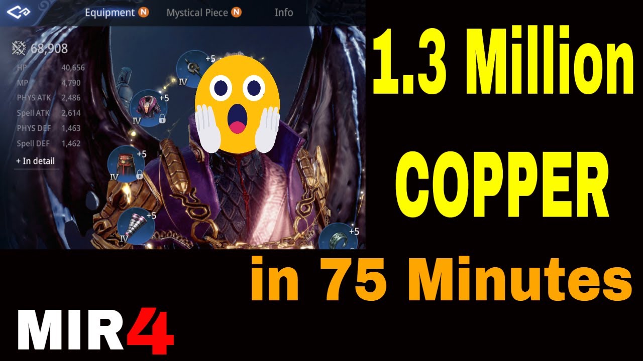 How to Farm Copper Easily in MIR4 (FASTEST WAY) - YouTube
