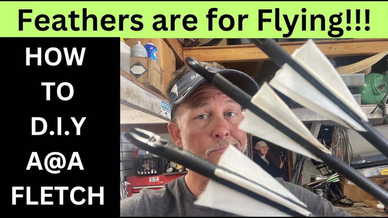 How to fletch with feathers (AA fletch) - YouTube