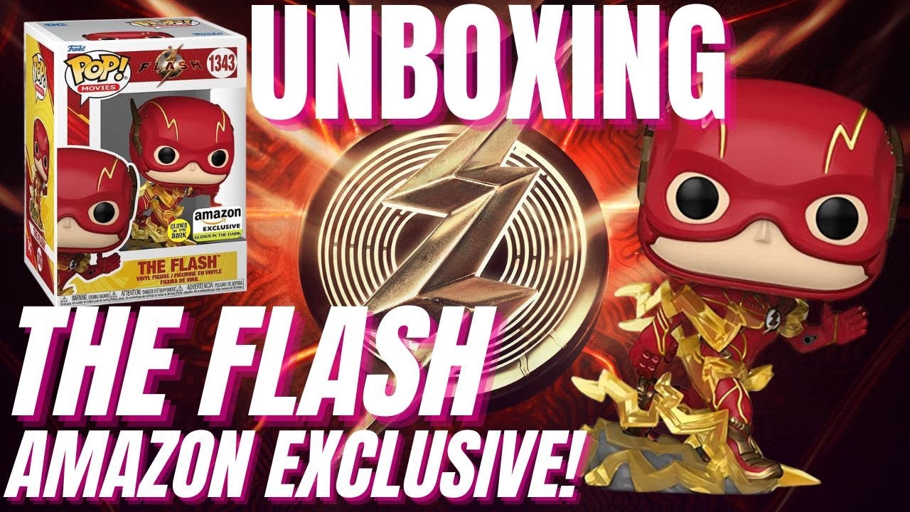 UNBOXING de The Flash Funko Pop Glow in the Dark Amazon Exclusive ...