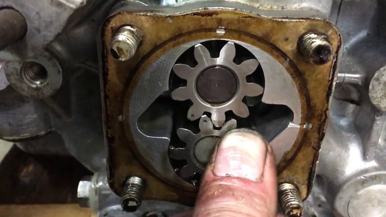 Oil pump tang play - YouTube