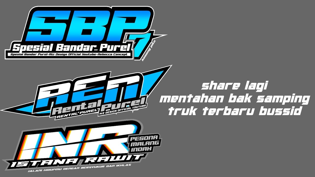 sshare mentahan sticker bak samping bussid mbois free download - YouTube