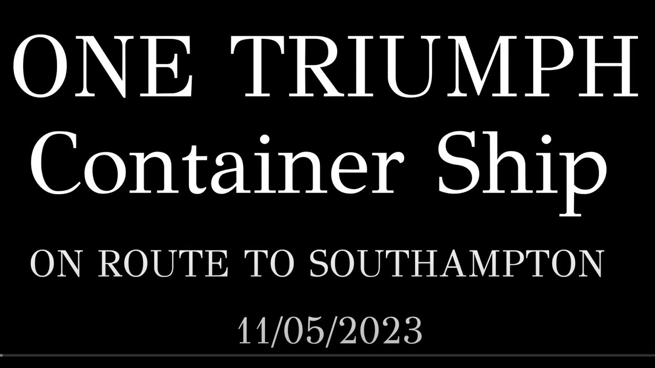 ONE TRIUMPH cargo Ship of the Ocean Network Express group (who likes ...