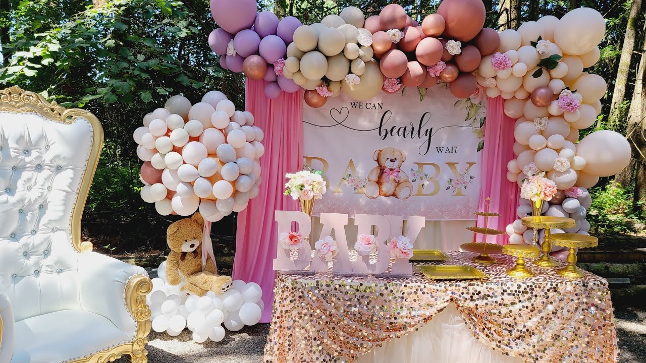 Decoración para babyshower/double stuffed balloons/globos dobles - YouTube