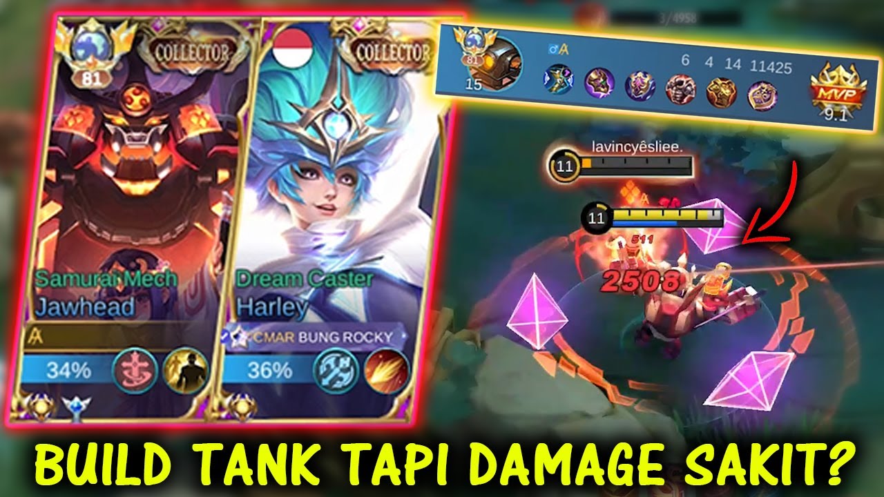 Begini Cara Main Jawhead Roam Build Tank MVP Gameplay Ft Bkent - YouTube