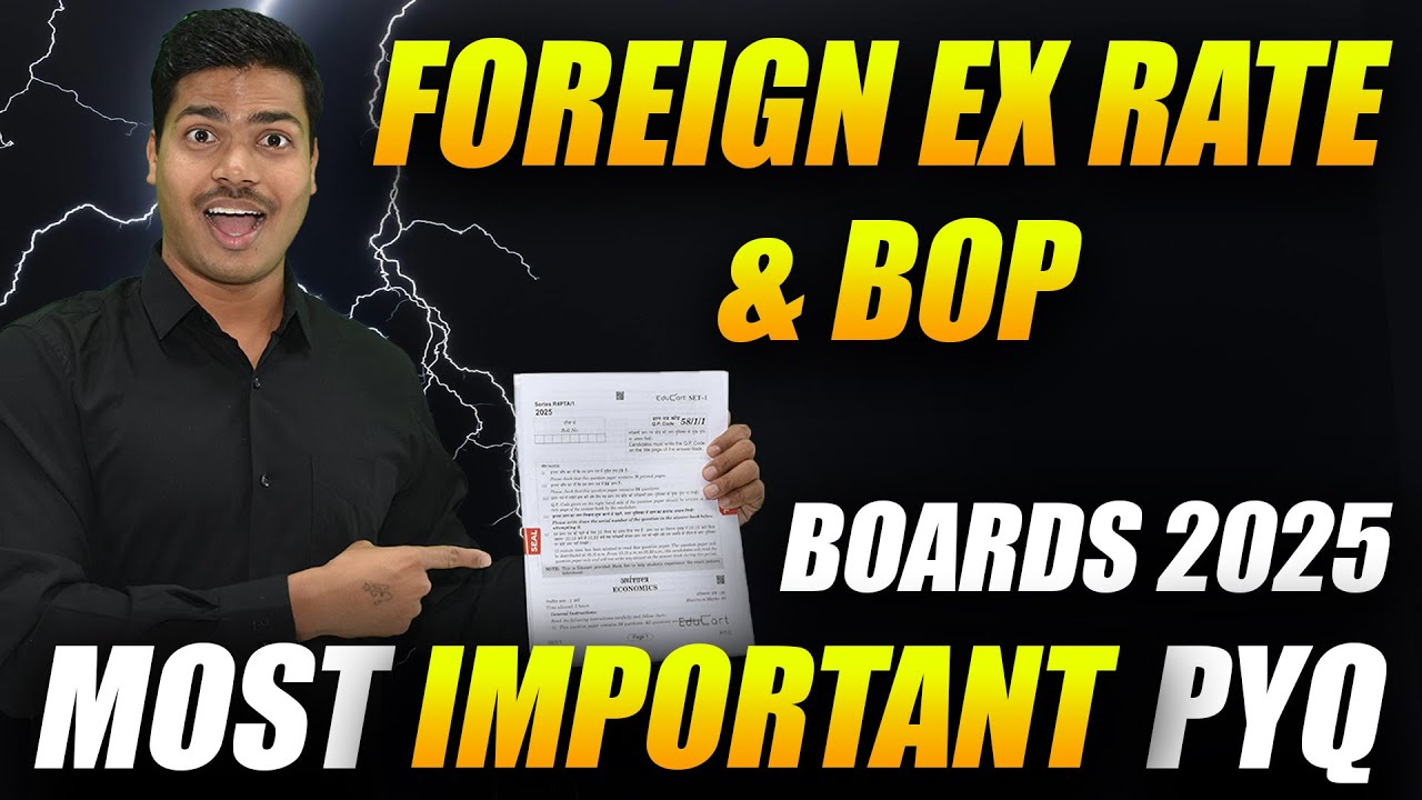 Most Important Previous year questions | FOREIGN EXCHANGE RATE & BOP ...