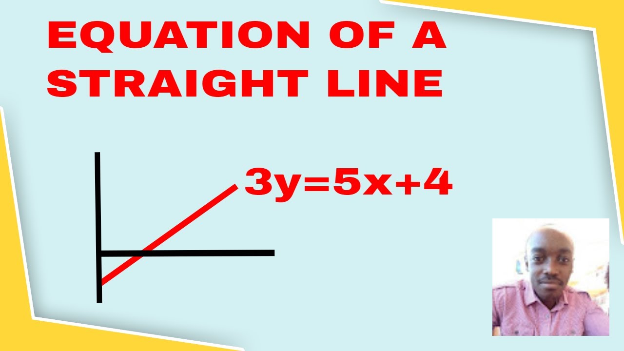 Mathematics equation of a straight line - YouTube