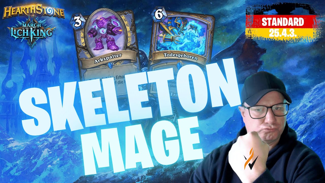 🥶💀SKELETON MAGE Asia #8 |Krasse AGGRO Variante | Hearthstone - Standard ...