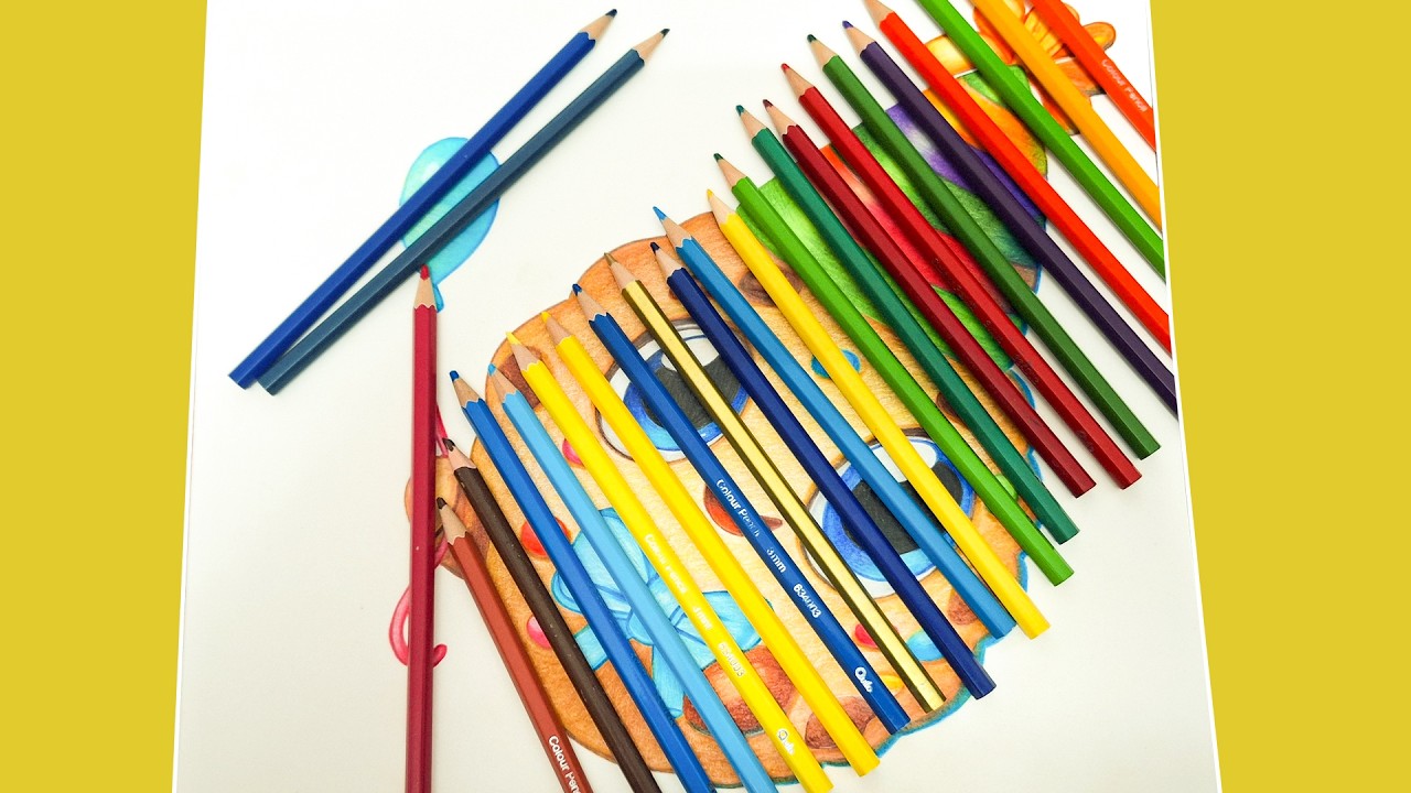 How to Draw a Cute Animated Cookie with Colored Pencils - YouTube