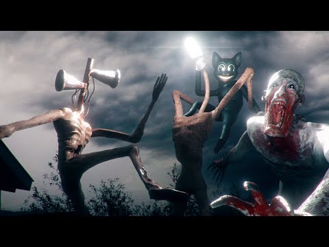 All Fights on CAMERA Highlights | Siren Head vs SCP-096 vs Cartoon Cat vs Light Head
