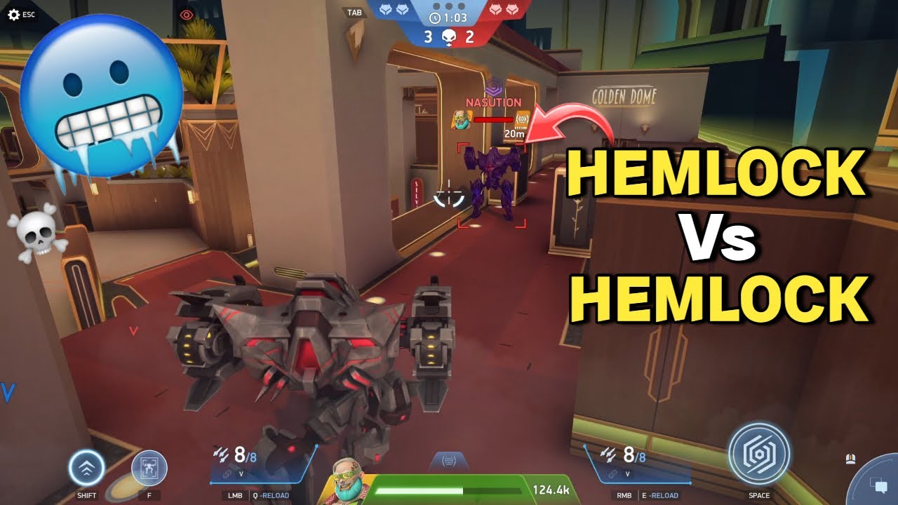 HEMLOCK Vs HEMLOCK BATTLE WENT CRAZY 🔥|| Mech Arena - YouTube