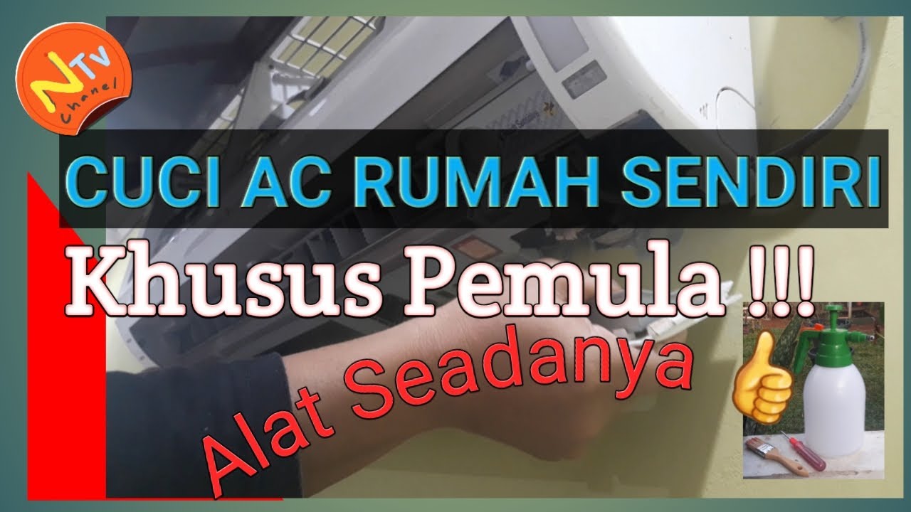 Cara Cuci AC dengan alat sederhana - YouTube