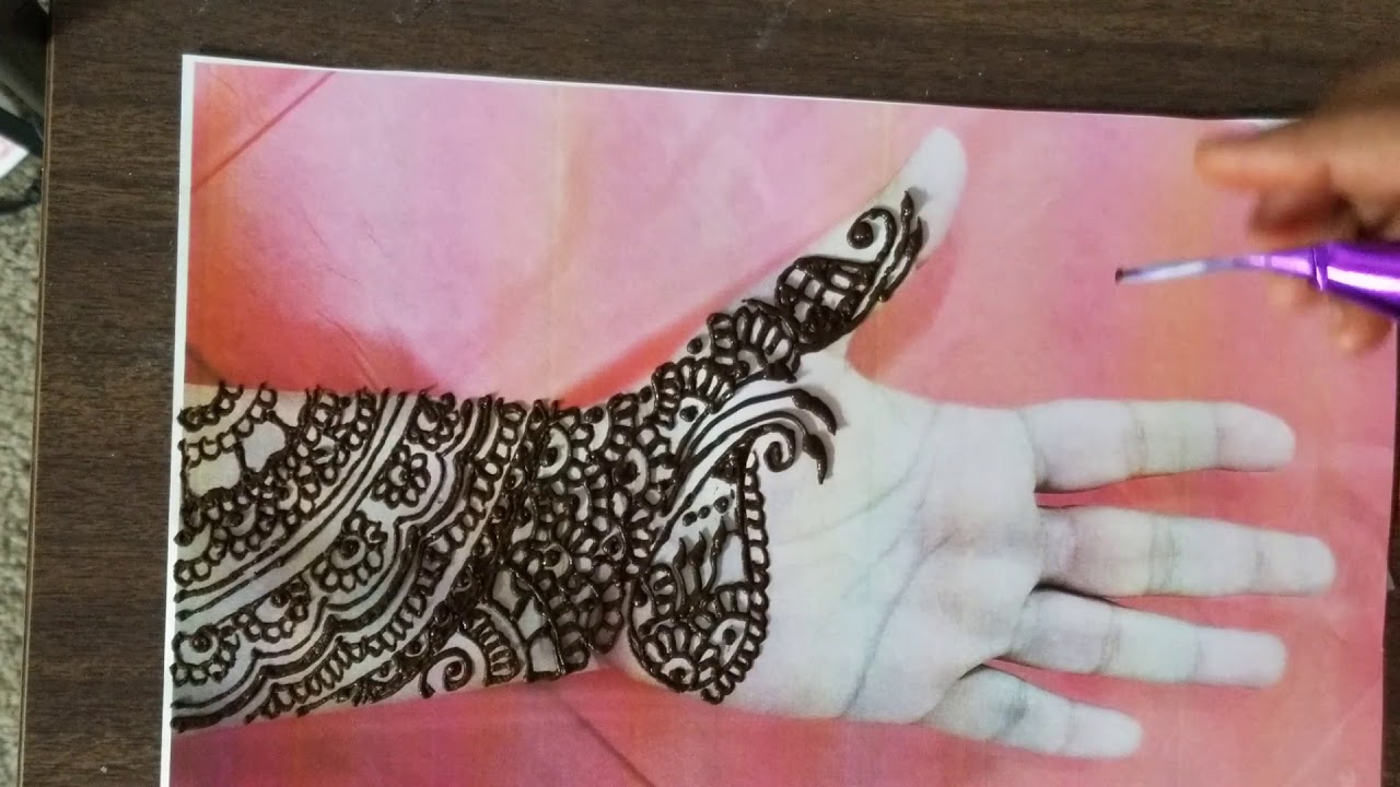 Easy&beautiful mehandi design for front hand-henna for hand-marudhani ...