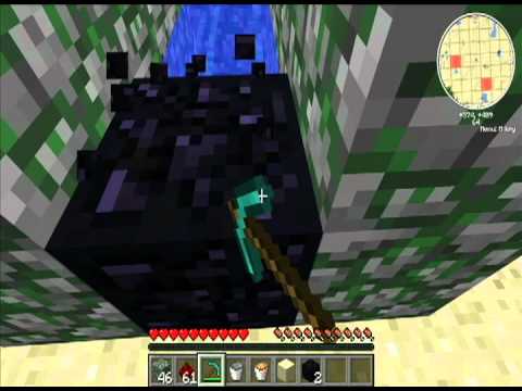 Minecraft infinite obsidian generator 1.3.2 (works in 1.4.5) - YouTube