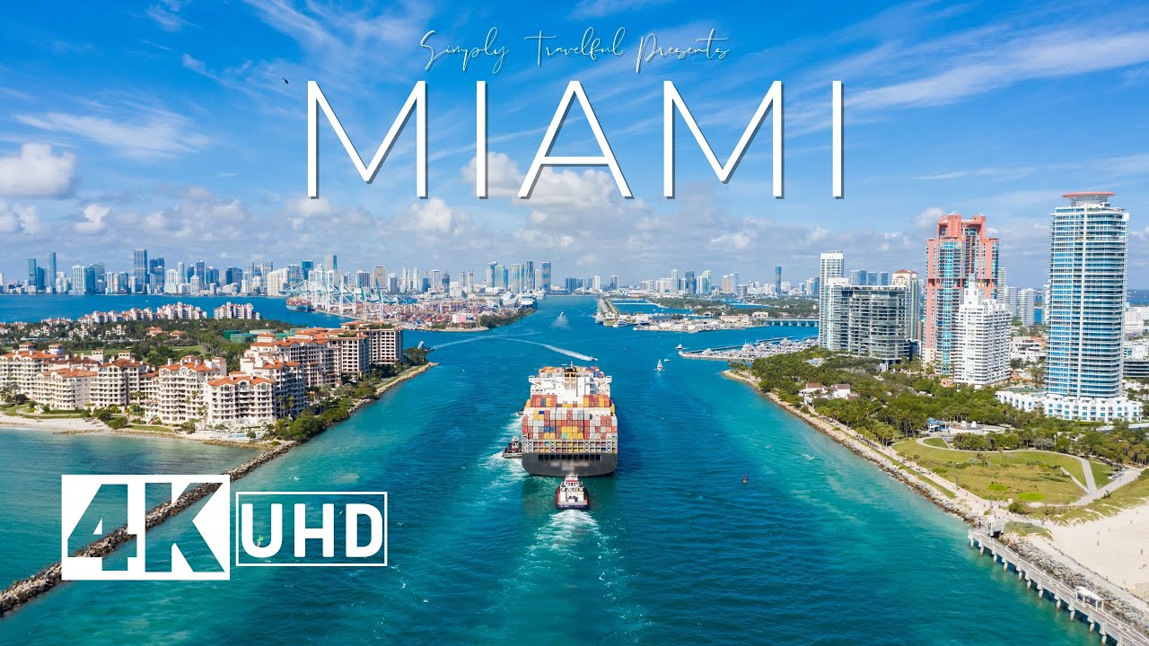 Miami, Florida 🇺🇸 in 4K ULTRA HD HDR Video by Drone - YouTube