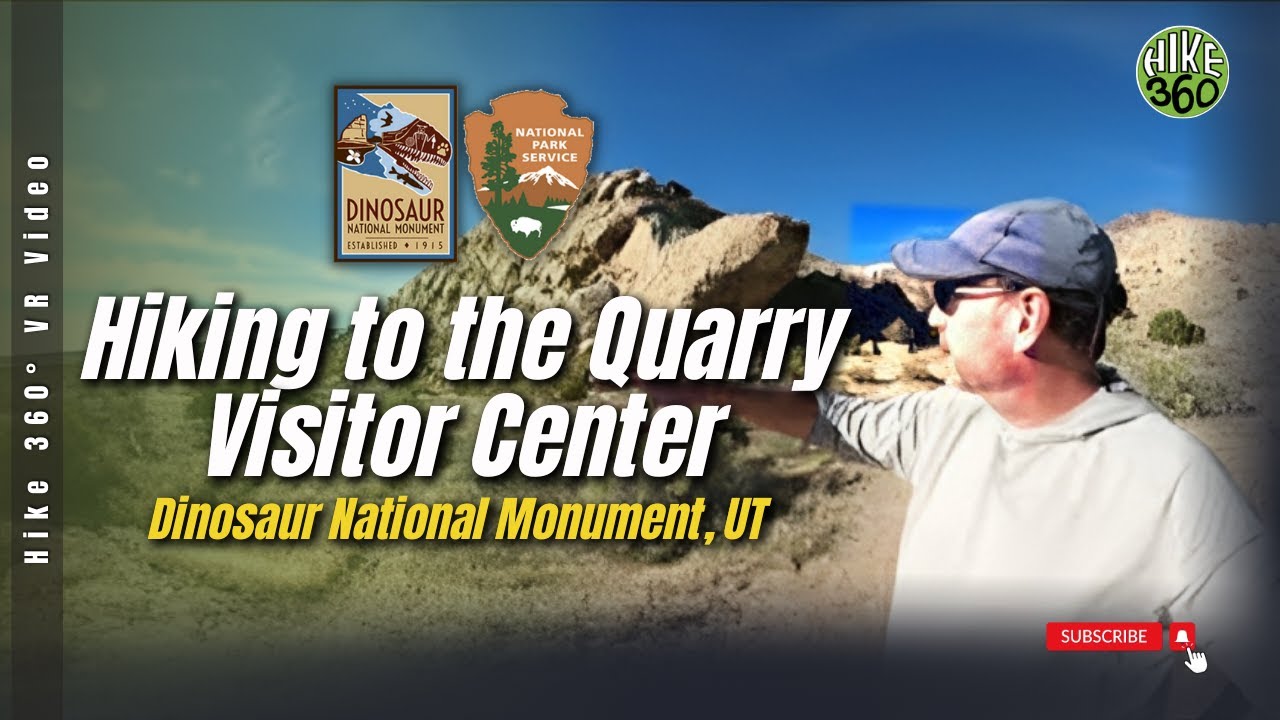Hiking to the Quarry Visitor Center in Dinosaur National Monument, UT ...