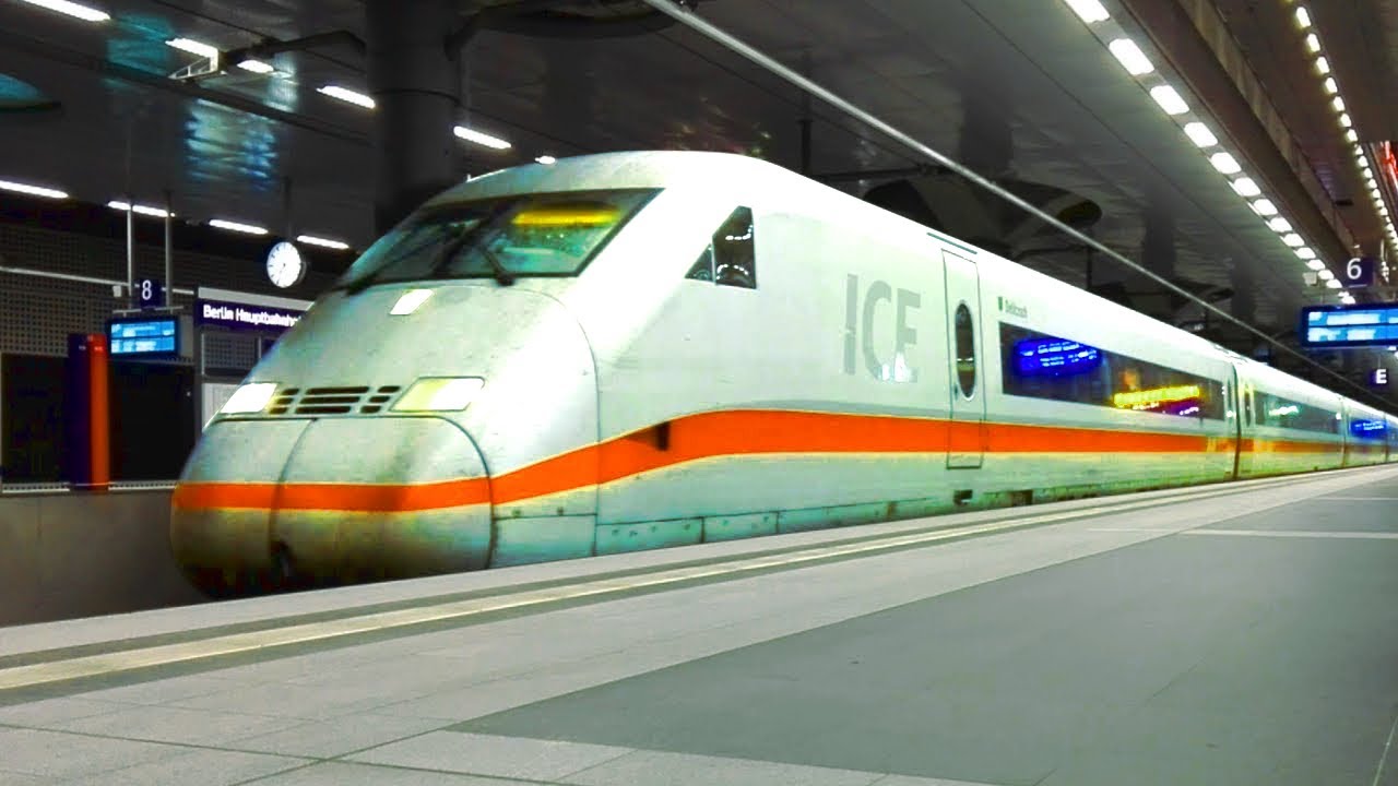 🚄 DB ICE 2 departing BERLIN HAUPTBAHNHOF - YouTube