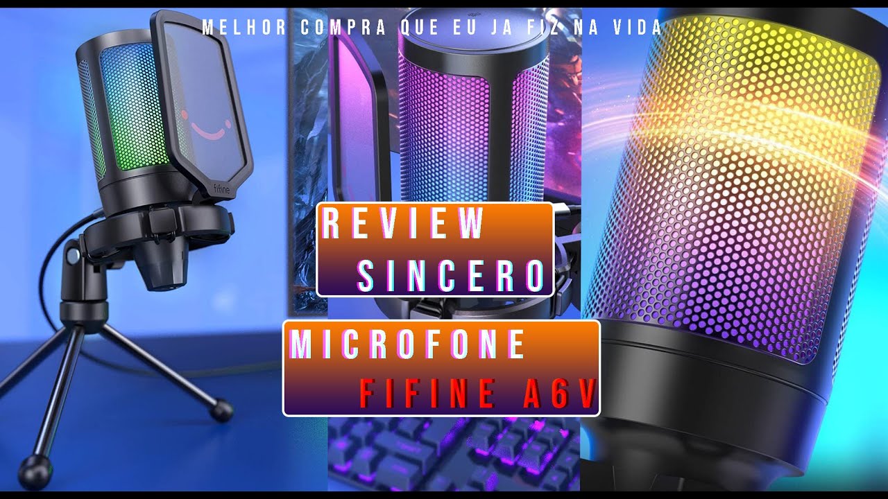REVIEW SINCERO - MICROFONE FIFINE A6V VALE A PENA COMPRAR?? - YouTube