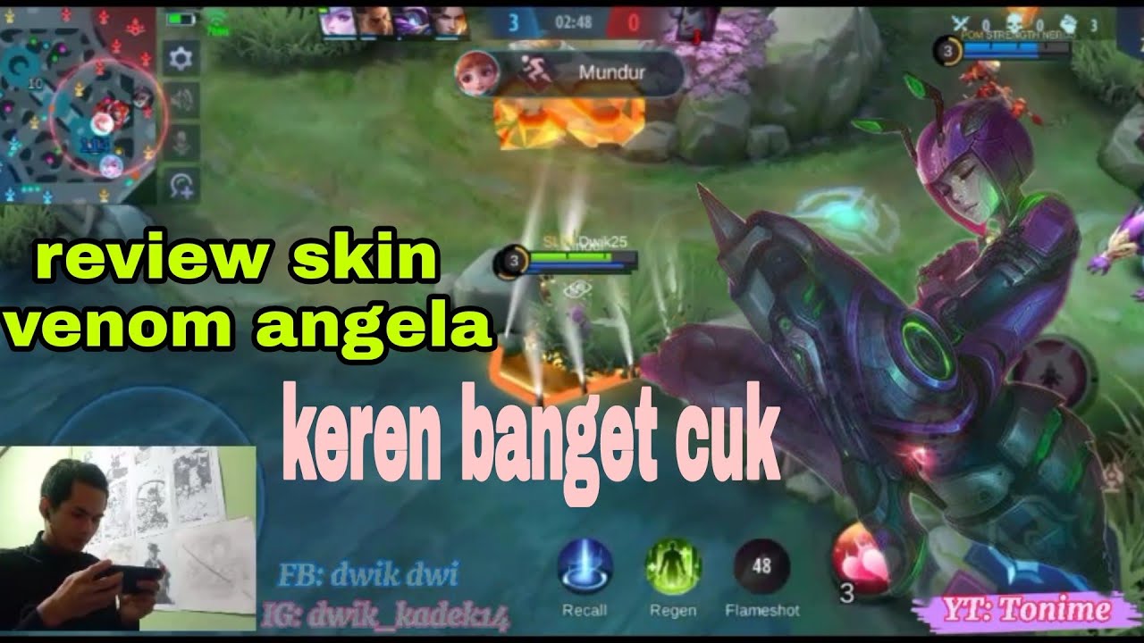 Review skin venom angela keren banget cuk || MOBILE LEGENDS BANG-BANG ...
